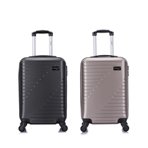 Kit 2 malas de bordo P Chicago Swiss Move Grafite e Champagne