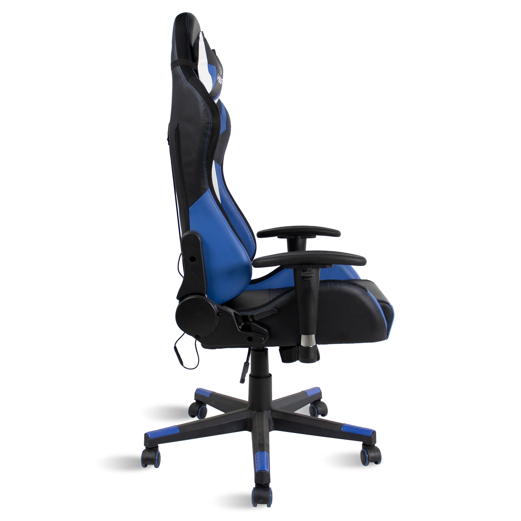 Cadeira Gamer LED RGB Healer Travel Max Preto/Azul